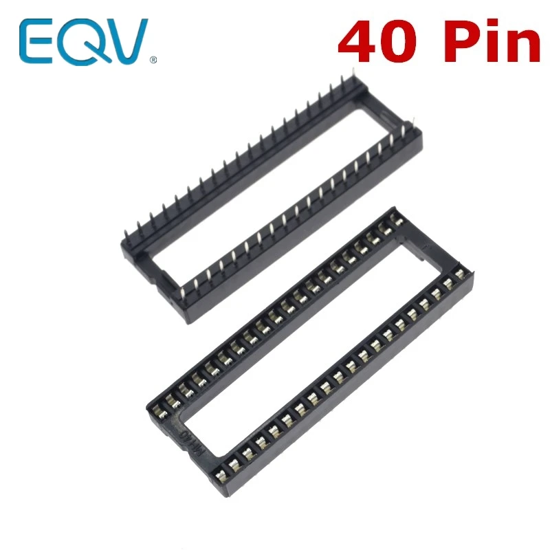 10PCS 40 Pin DIP Square Hole IC Sockets Adapter 40Pin Pitch 2.54mm ...