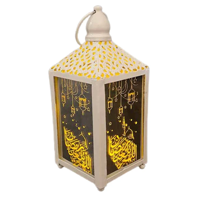 Elegáns Négyzet Alakú Ramadan Függő Fény Eid Mubarak Elem Light Lámpa ...