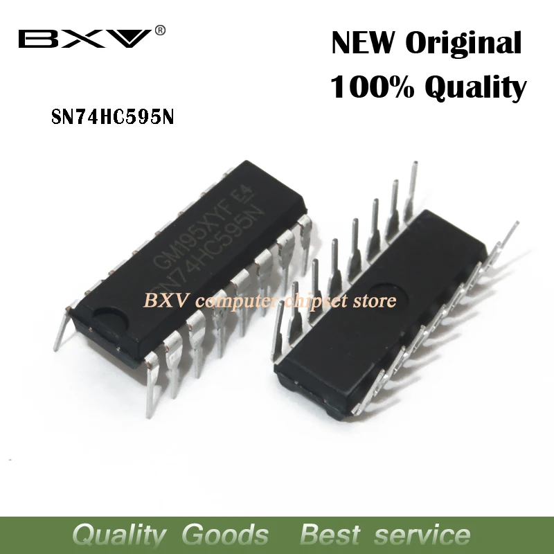 10PCS SN74HC595N DIP16 SN74HC595 DIP 74HC595N 74HC595 new original IC ...