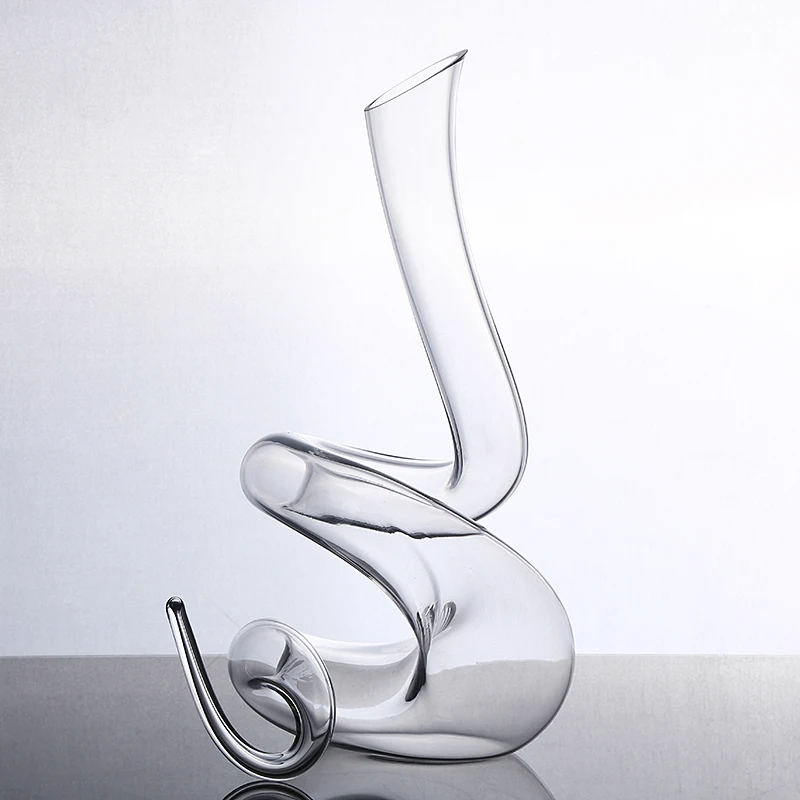 1400ML-Winding-Snake-Decanter-Wine-Holder-Unleaded-Crystal-Glass ...