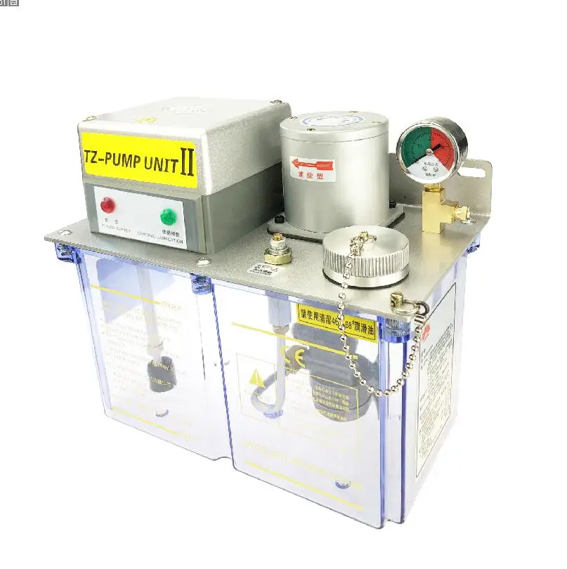 Ce 전기 기어 윤활 오일 펌프 윤활기 윤활 장치 4l 220v Plc 외부 압력 조절 밸브 Cnc 기계lubrication