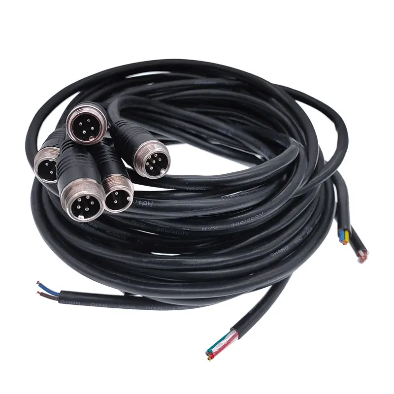 2m-GX12-cable-connectors-waterproof-2-pin-3-pin-4-pin-joint-extension ...