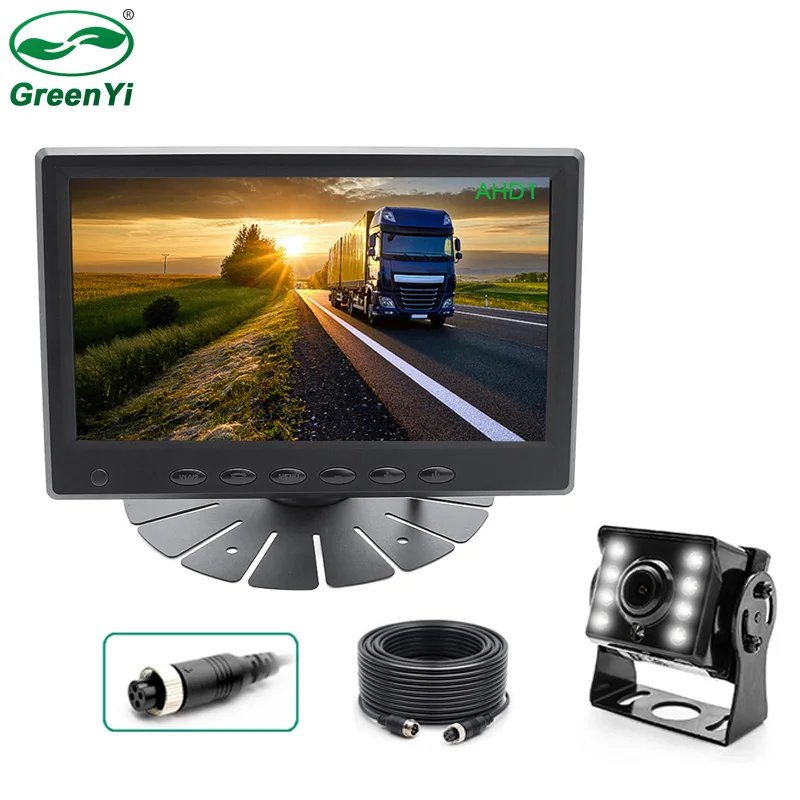 Hd 7 Inch 1024x600 Ips Screen Truck Trailer Bus Ahd Parking Monitor ...