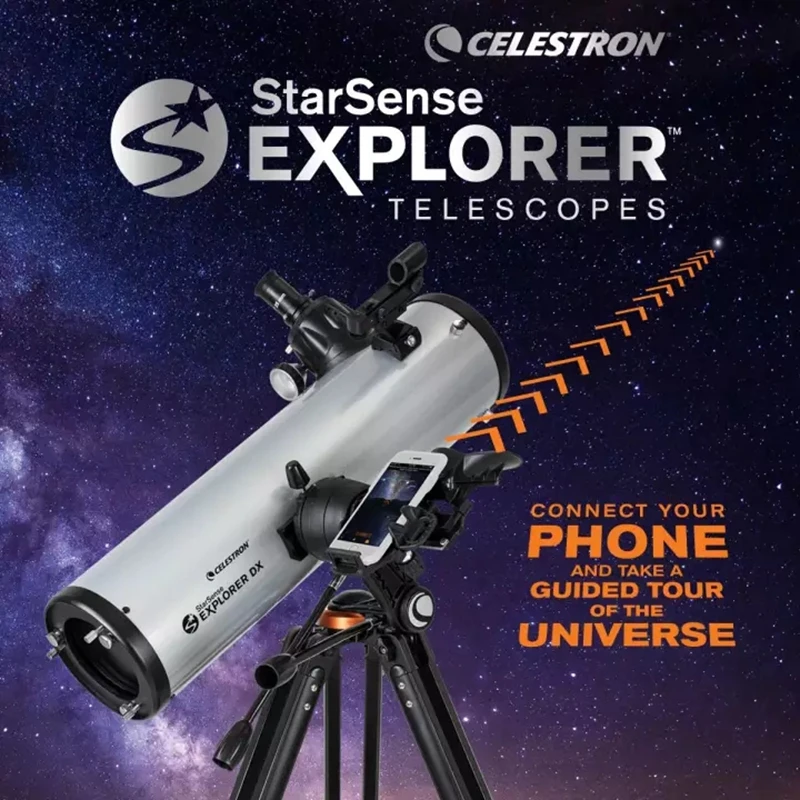 Celestron DX130AZ StarSense Explorer 130/650mm Smartphone App-Enabled Reflector Newtonian ...