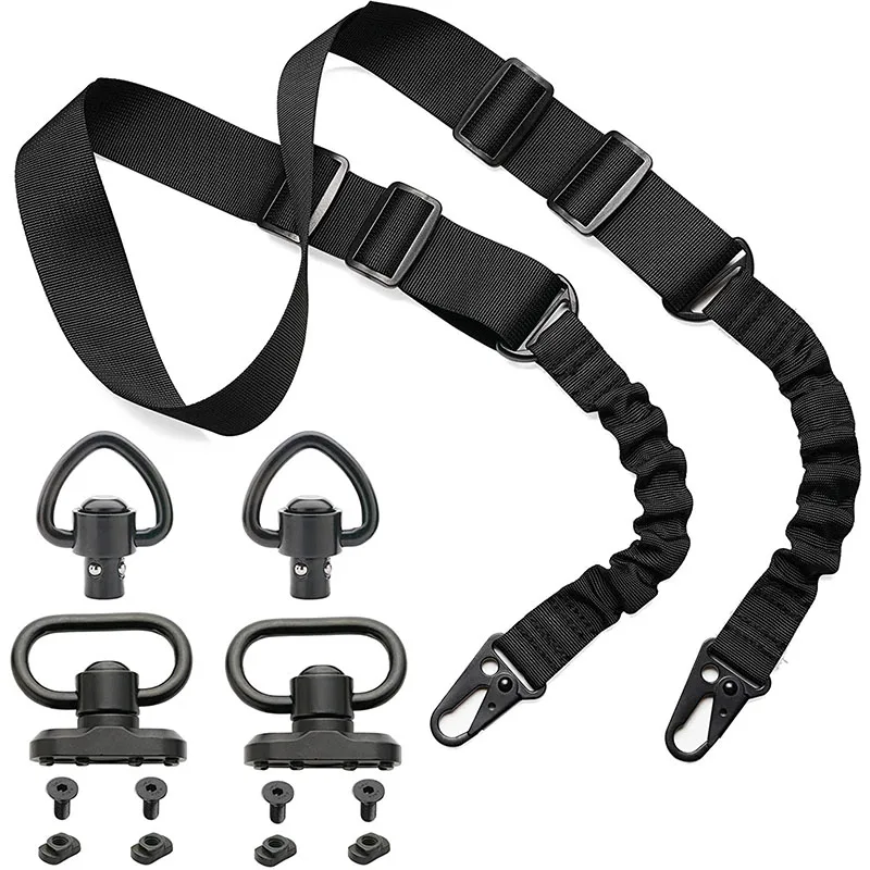 Outdoor Tactical 2 Point Gun Sling Shoulder Strap Rifle Sling With ...