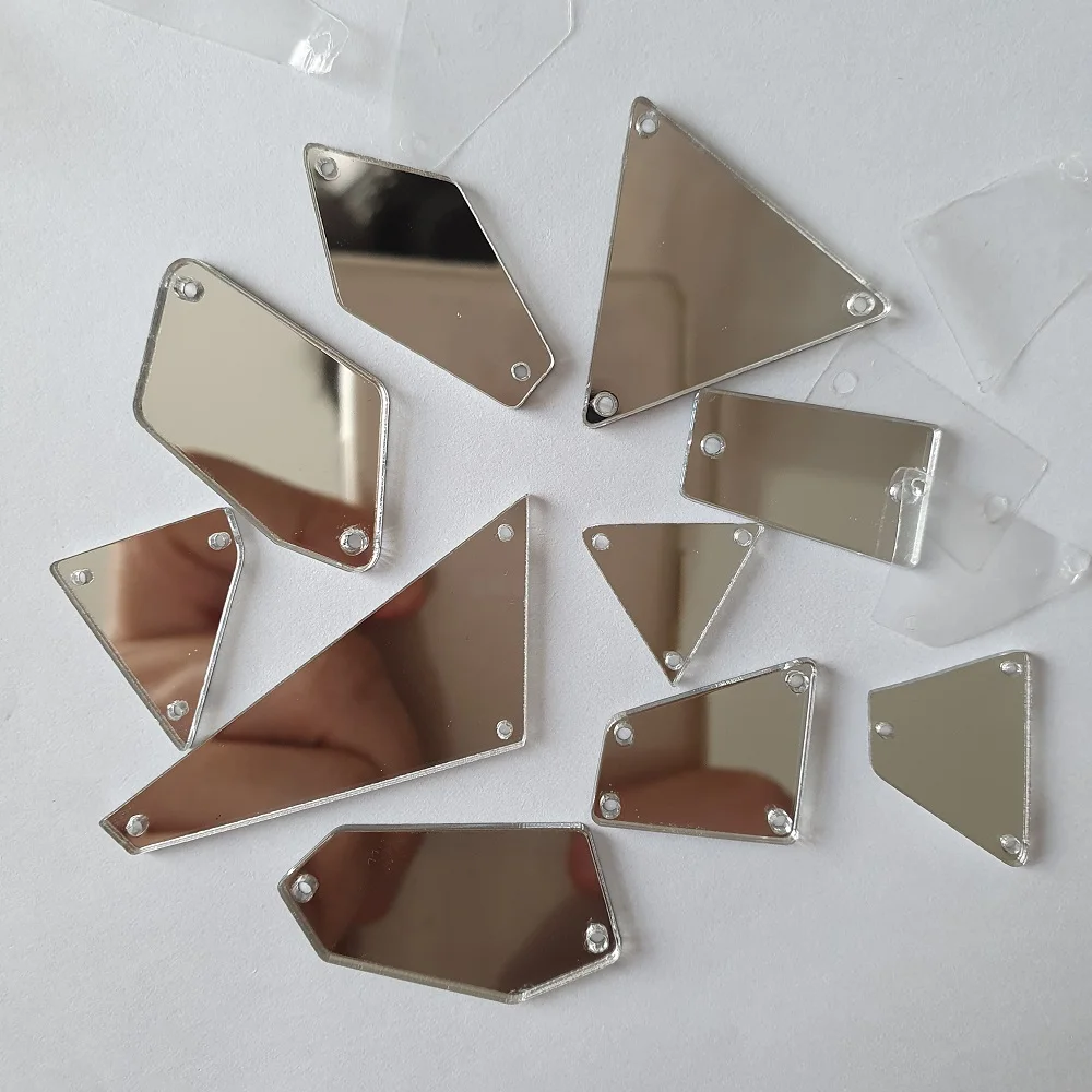 10-shape-100Pcs-Mixed-Sew-on-Decorative-Mirror-Garments-Bags-Crystals ...