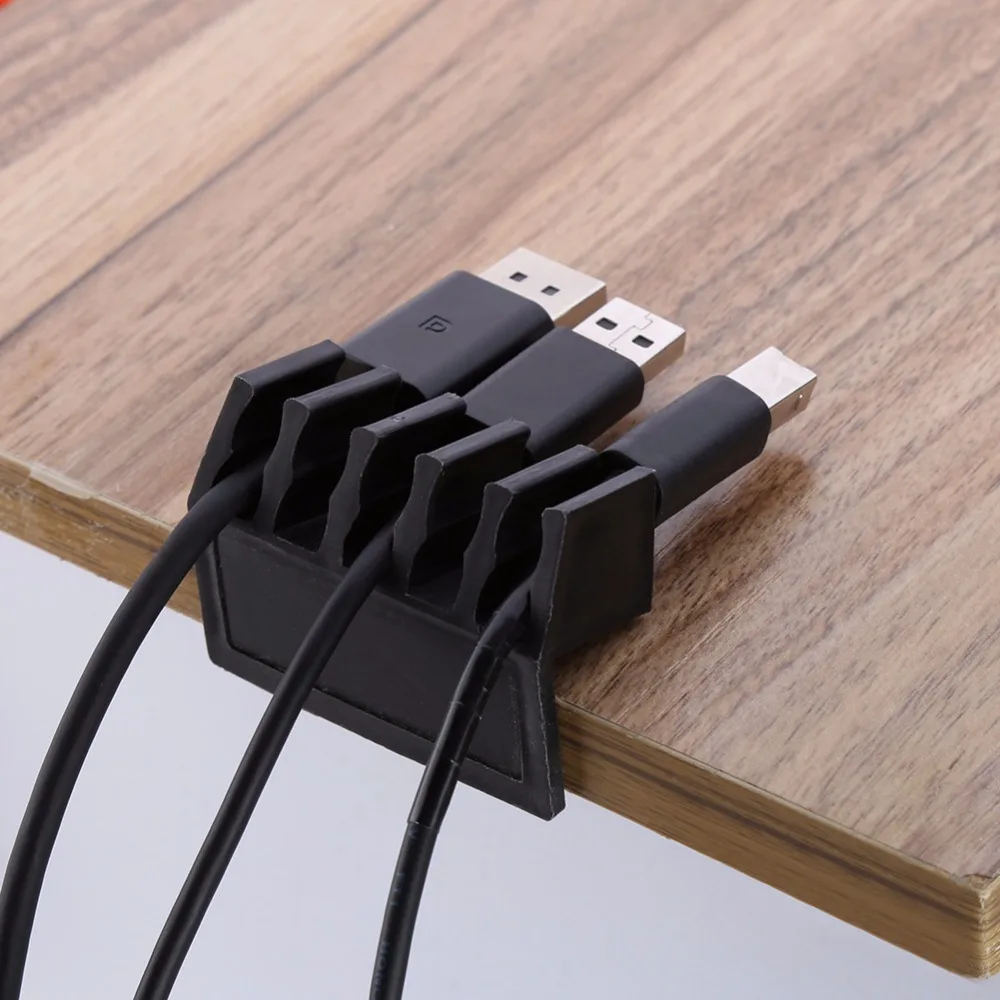 Universal Plastic Cable Winder 2 pcs/lot Five Slot Plastic Cord Divider ...