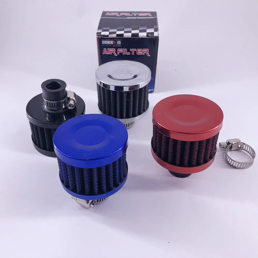 Universal-12mm-Car-Air-Filter-Cold-Air-Intake-High-Flow-Crankcase-Vent ...