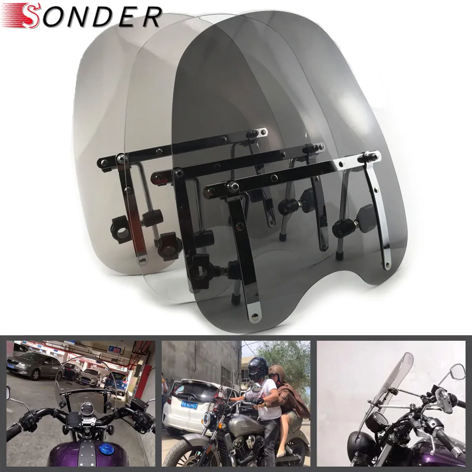 Motorcycle Windshield Windscreen For Harley Davidson Sportster Dyna ...