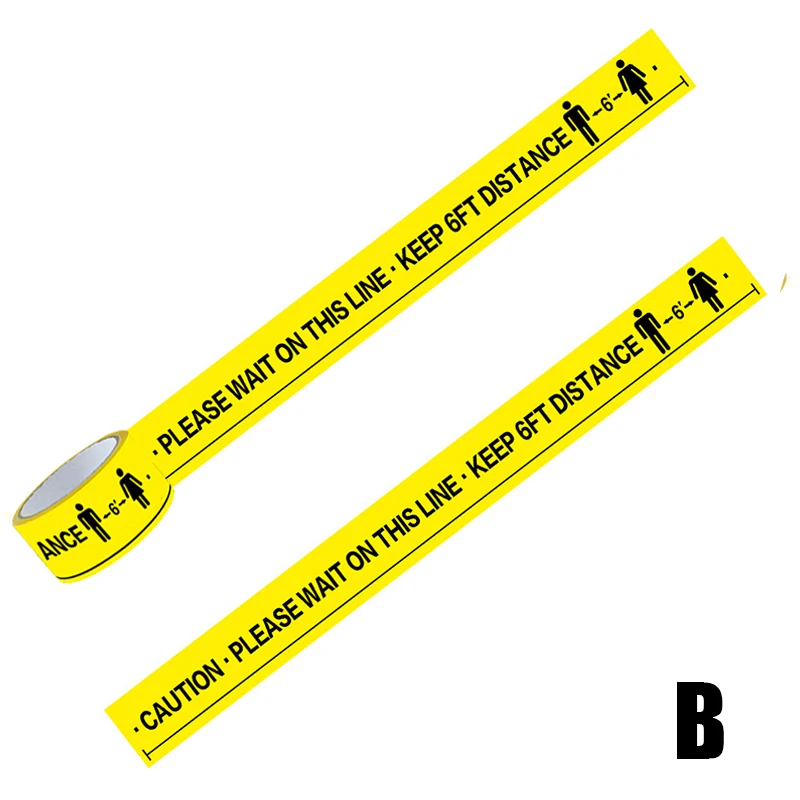 Social Distancing Floor Sign Maintain 6 FT Distance 108 FT Long Floor ...