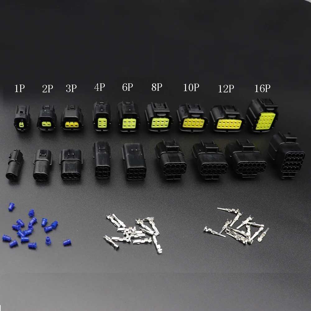 Conector de cable impermeable para coche, arnés sellado automático para camión, 1P/ 2P/3P/4P/6 P ...
