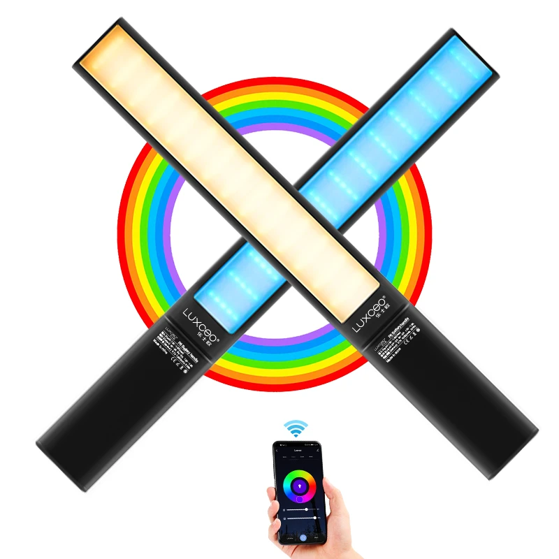 Luxceo P6 Led Rgb Video Light 1300lm 2500k-6500k Battery10000mah 18w ...