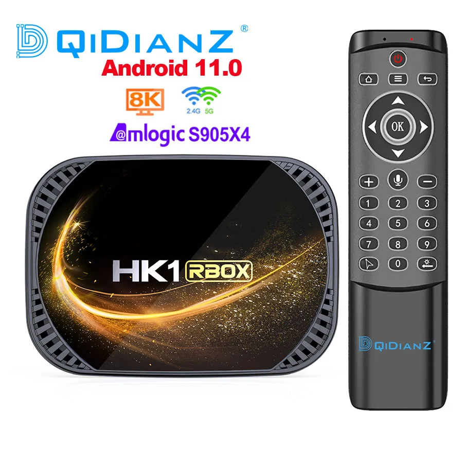 100m Hk1 Rbox X4s Android 11 Caixa De Tv Amlogic S905x4 4k 4gb Ram ...