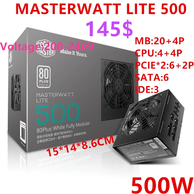 Original PSU For Cooler Master GTX1070 1080 Full Module Game Power Supply 700W/600W/500W Power ...