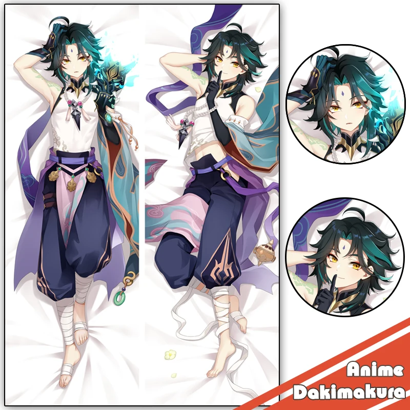 Genshin Impact-Xiao-Dakimakura Anime Hugging Body Pillow Cover Case ...
