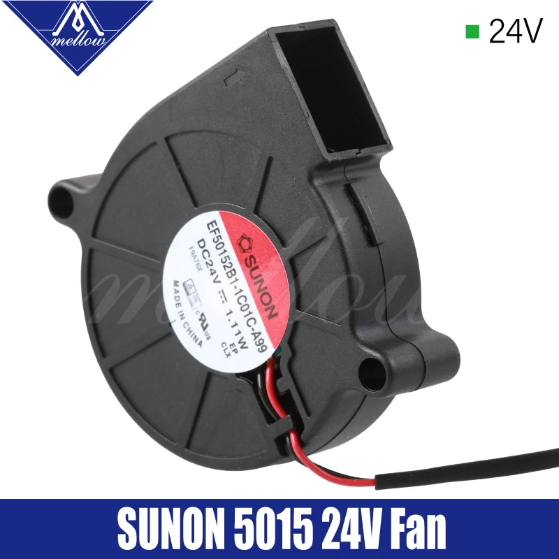 Mellow Exclusive Sunon 3D Printer Blower Fan 5015 24V 0.41A Double ...