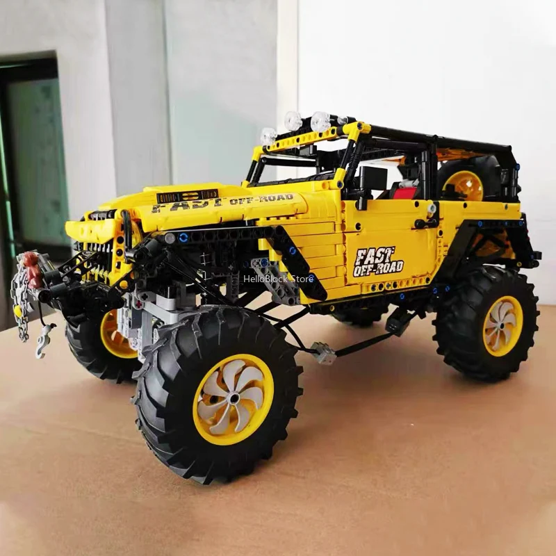 High-tech-Series-1-8-Off-Road-Vehicle-Building-Blocks-Jeep-Wrangler ...