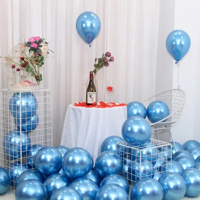 10 globos de látex metálicos de 12 pulgadas de color dorado y plateado ...