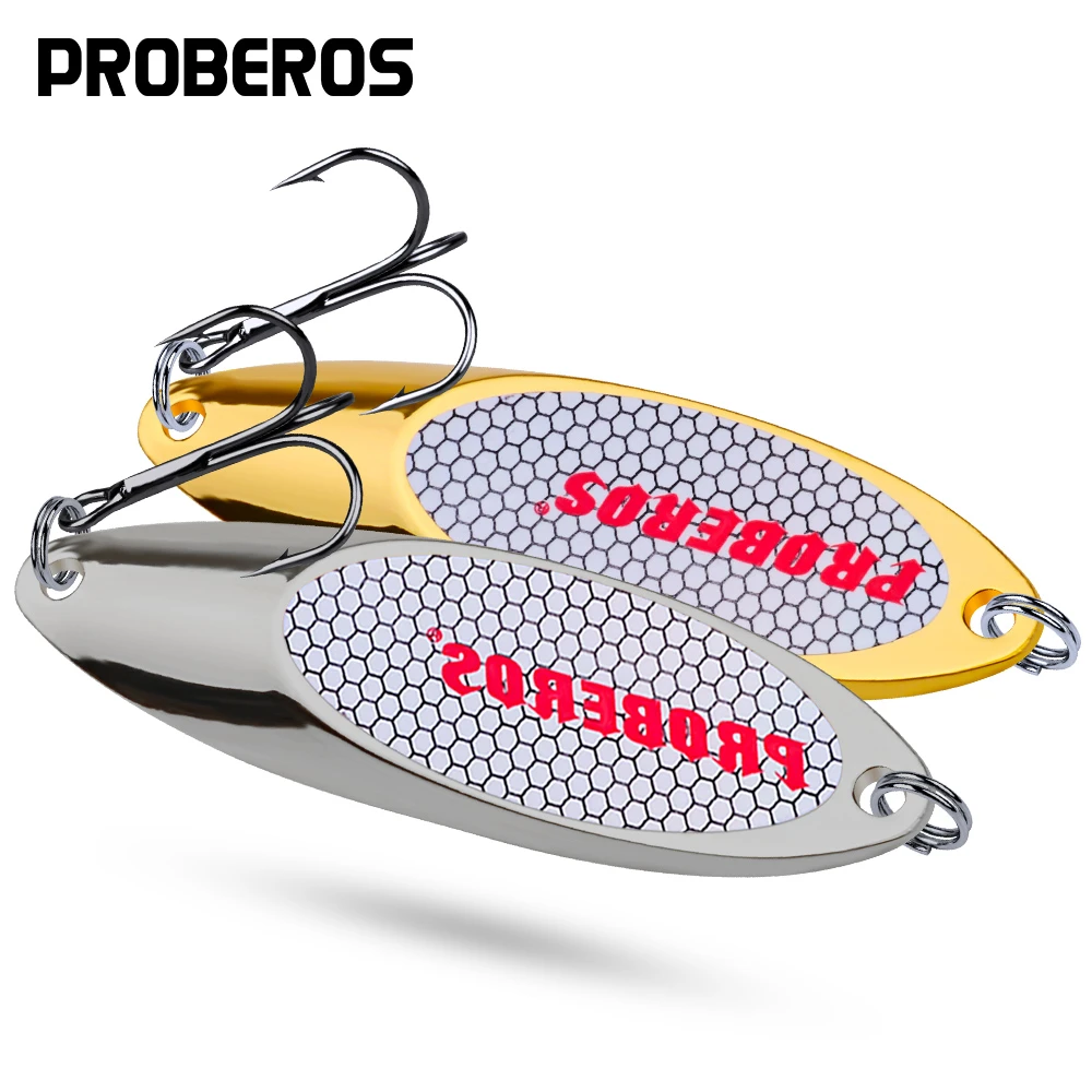 PROBEROS Fishing Biats Metal Spoon Lure 1g 60g Metal Bass Baits Silver ...