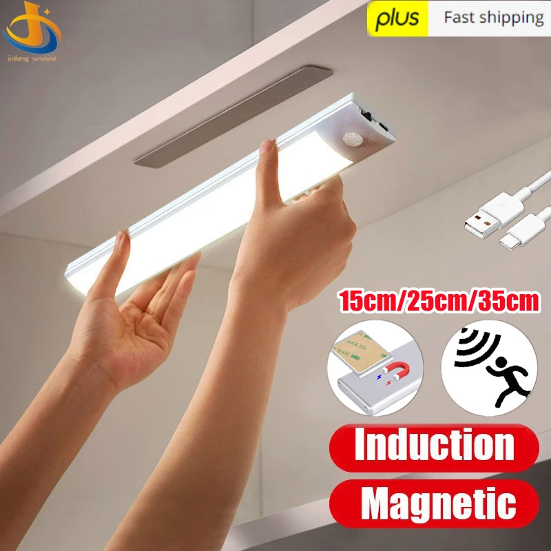 LED Cabinet Lights Kitchen Closet Wardrobe Lamp Ultra Thin USB ...