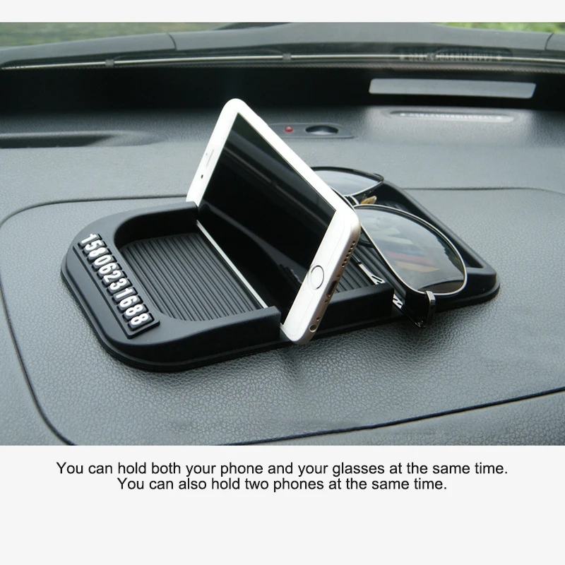 Tablero de coche número de teléfono móvil PVC antideslizante estera ...