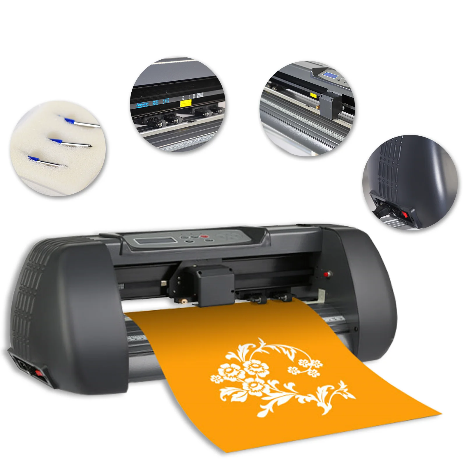 14" Vinly Cutter Sign Cutting Plotter 375mm Printer Sticker USB Port ...