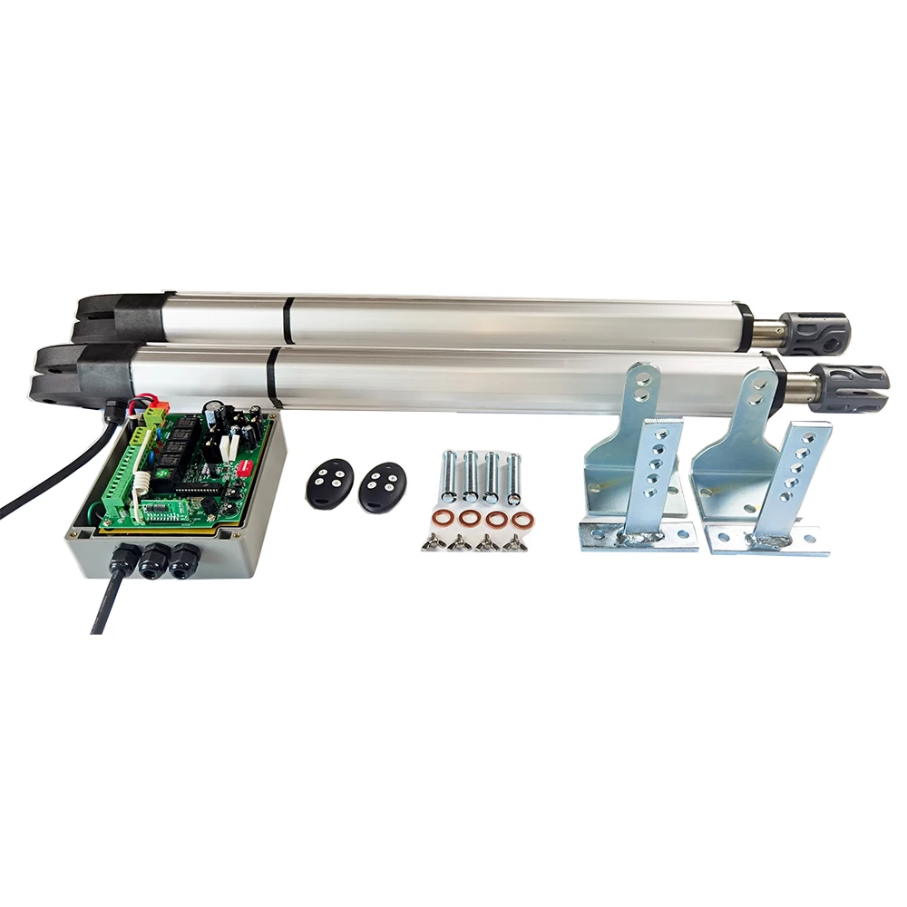 Remote-Electric-gate-motor-200KG-Dual-DC24V-Motors-Automatic-Swing-Gate ...