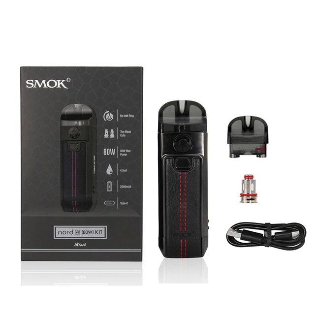 Original SMOK Nord 4 Kit 80W Vape Electronic Cigarette 2000mAh Battery ...