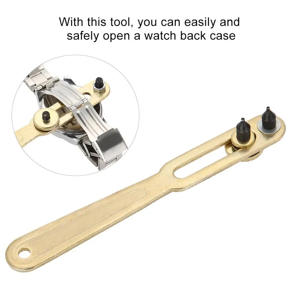 Watch Back Case Opener Wrench Screw Remover Tool - Adjustable Watch ...