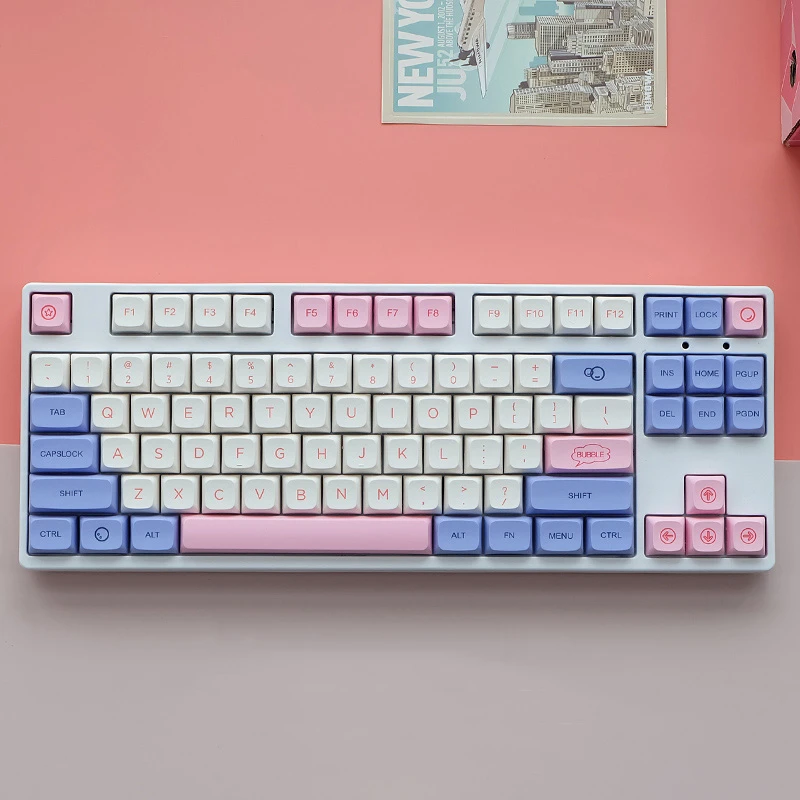 Mechanical Keyboard Cute Bubble Keycaps Pbt Keycaps Xda Profile 139 ...