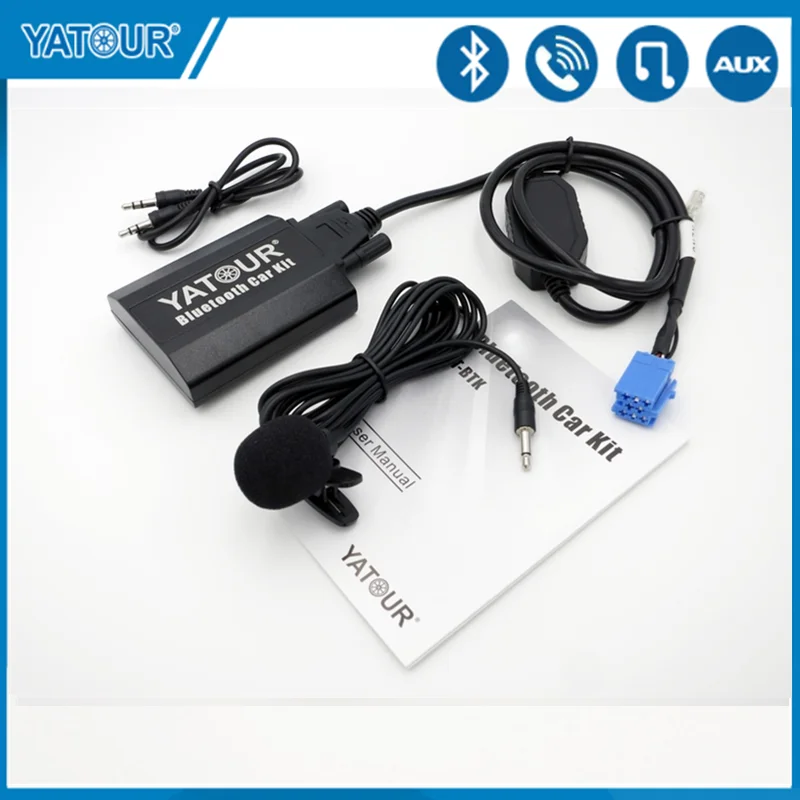 Yatour reproductor Mp3 para coche, adaptador cambiador de CD, Audio estéreo, Bluetooth, AUX ...