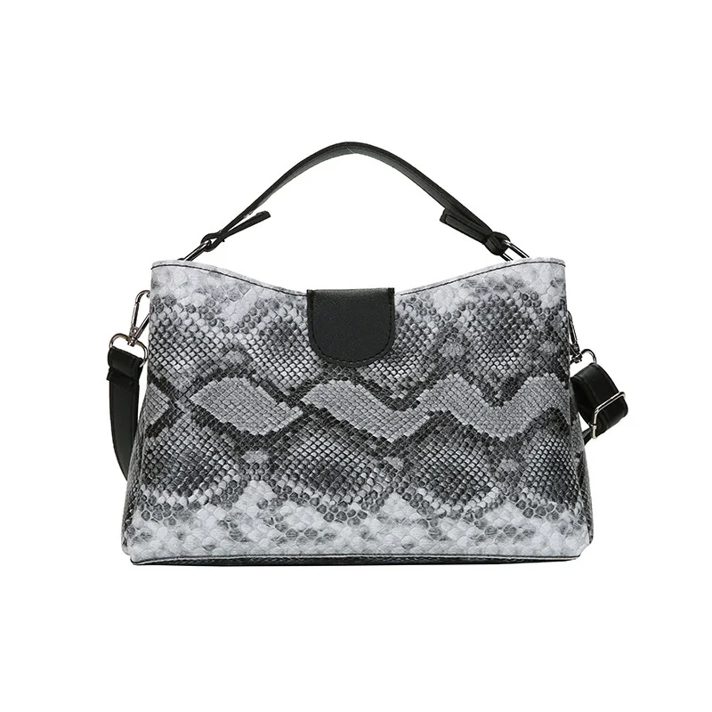 Women-Fashion-Snake-Print-Handbags-Purse-Vintage-PU-Leather-Crossbody ...