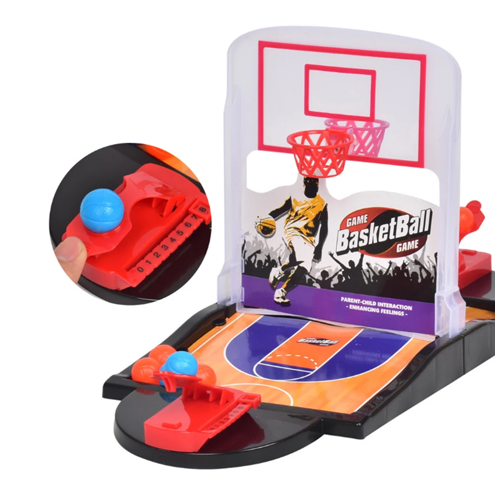 Mini 2 Player Desktop Basketball Shooting Game Interactive Fun Finger ...
