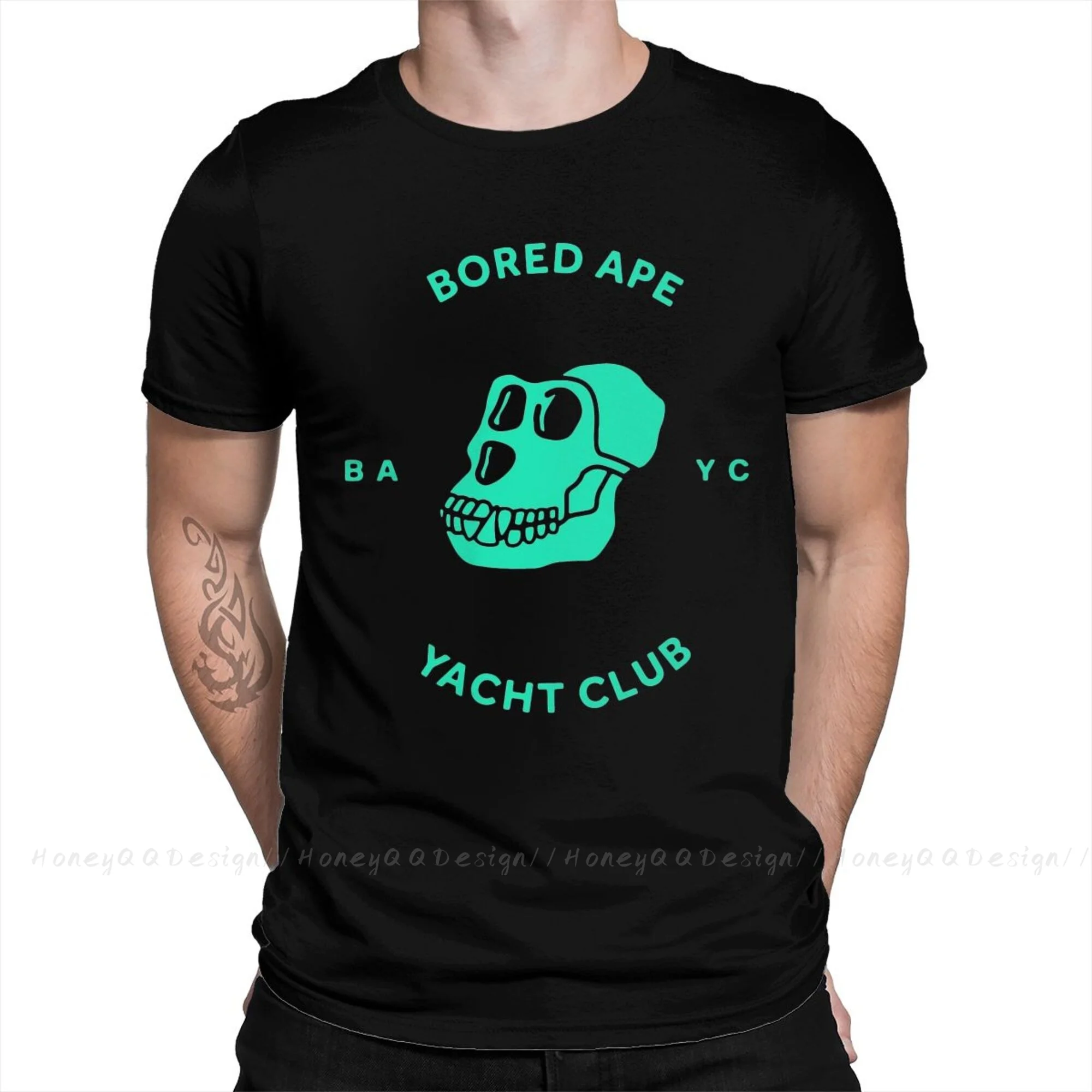 Bored Ape Yacht Club BAYC NFT Tshirt Cool Crewneck Cotton Men Shirts ...