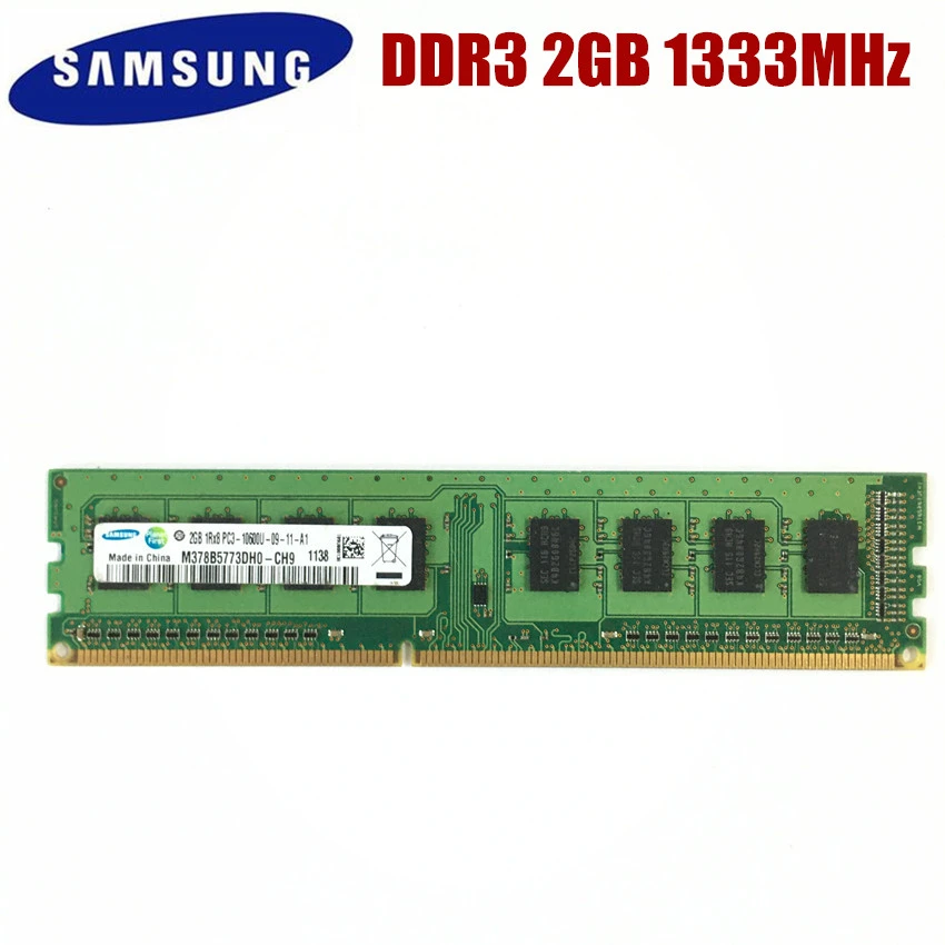 Samsung 2g 2gb 1r/2rx8 Pc3 10600u Ddr3 1333mhz Pc Computer Desktop Ram ...