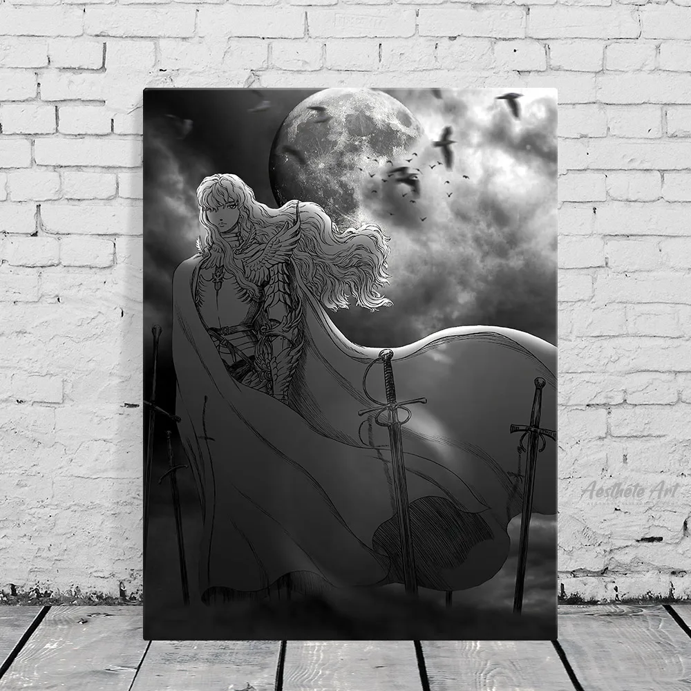 Griffith Berserk Anime Manga Canvas Painting Wall Art Poster Print ...