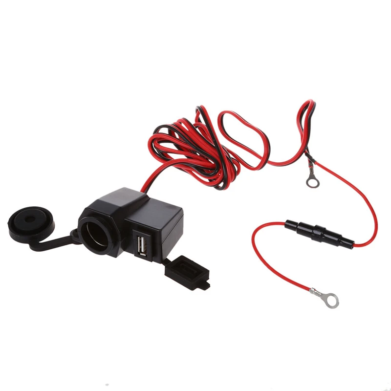 Soquete impermeável do isqueiro do cigarro do carro dc 12v 1a usb 5v ...