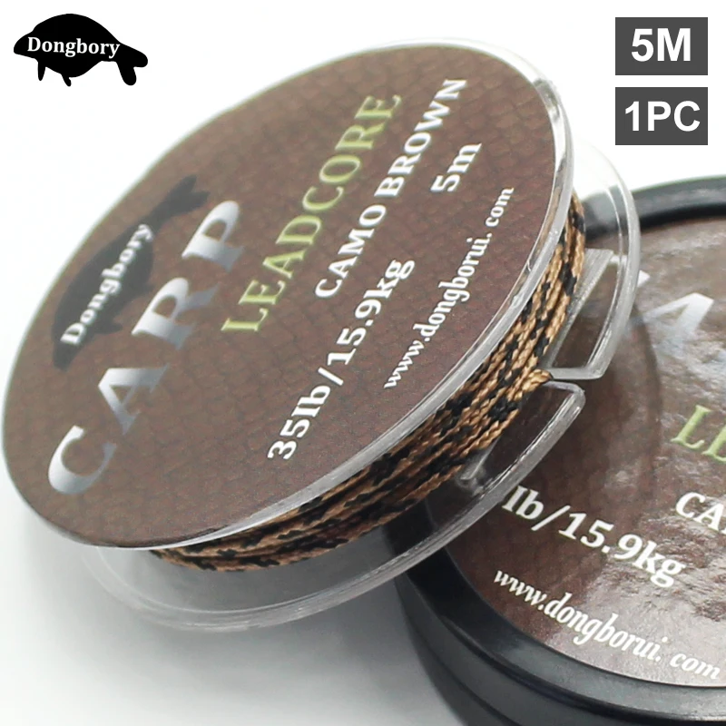 5M Carp Fishing Line Leadcore 12 Braided Hooklink Lead Core Leader ...