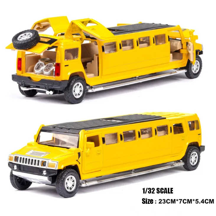 Yellow Hummer Limo