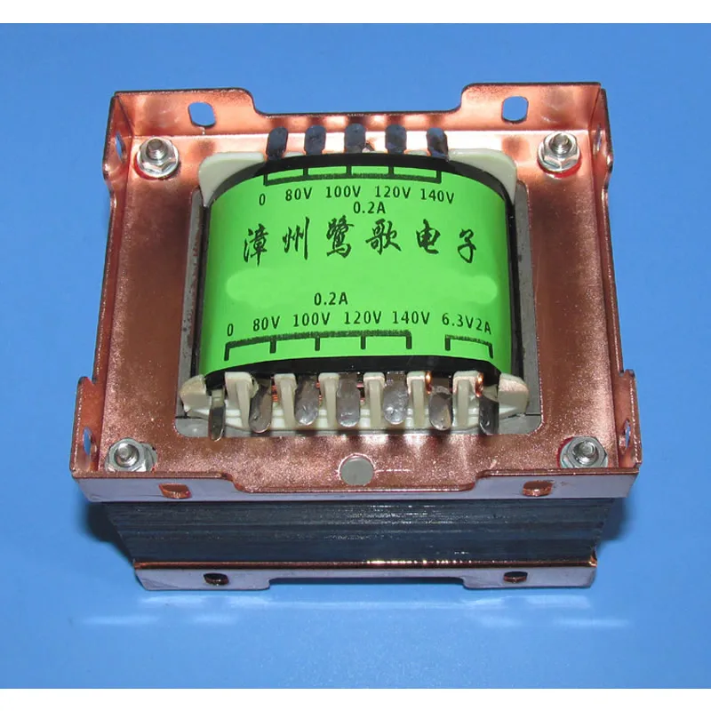 104W power transformer for tube power amplifier, balanced structure of ...