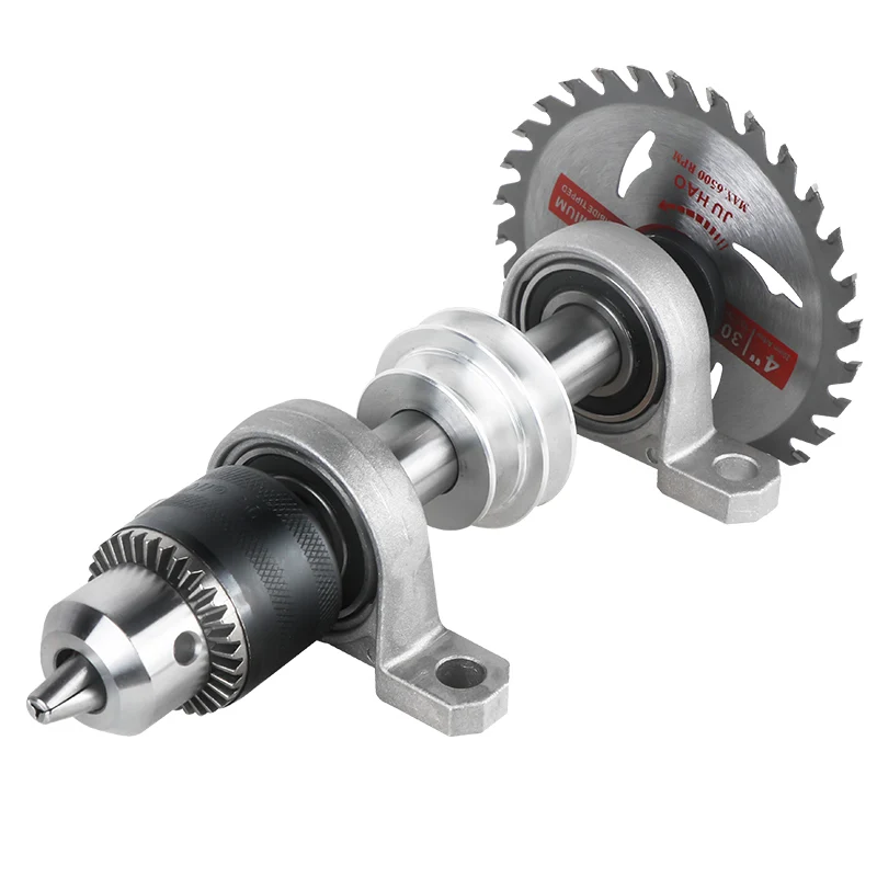 Woodworking-DIY-Cutting-Machine-Spindle-Bearing-Seat-Drill-Chuck-Set ...