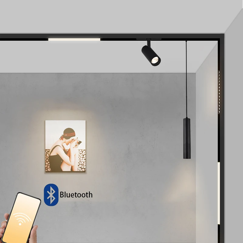 Lampu-Magnetik-Kreatif-Terpasang-Flush-Permukaan-Lampu-Linear-Luminer ...