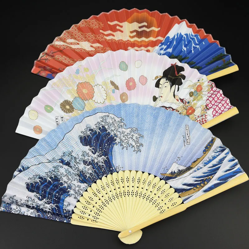Japanese-Water-Wave-Style-Paper-Fan-Male-Folding-Fan-Female-Small-Fan ...