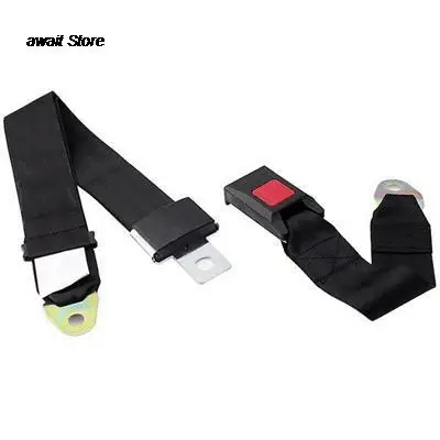 1pc-Safety-Two-Point-Adjustable-Belt-black-Universal-Car-Vehicle-Seat ...