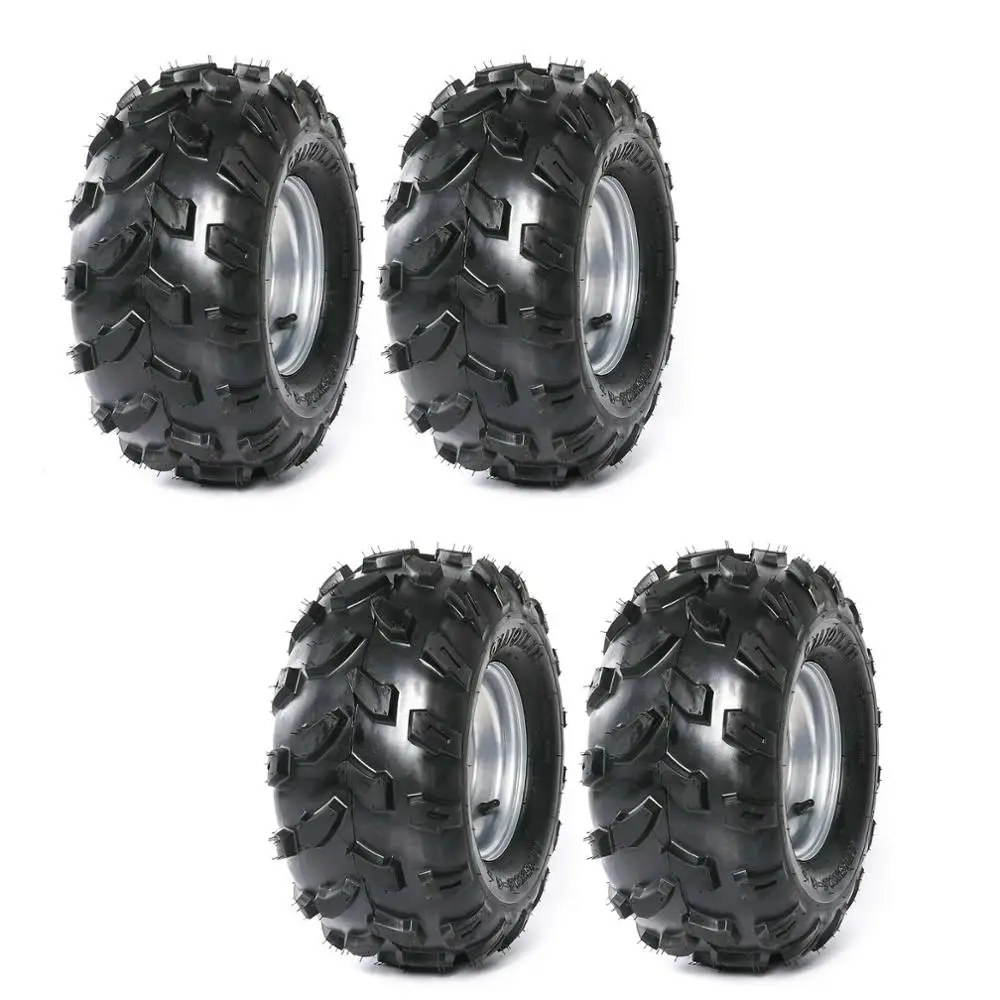 Roda Traseira Aro 4pcs 18x9, 5-8 "polegadas + Pneu Largo Pneu Quad Dirt ...