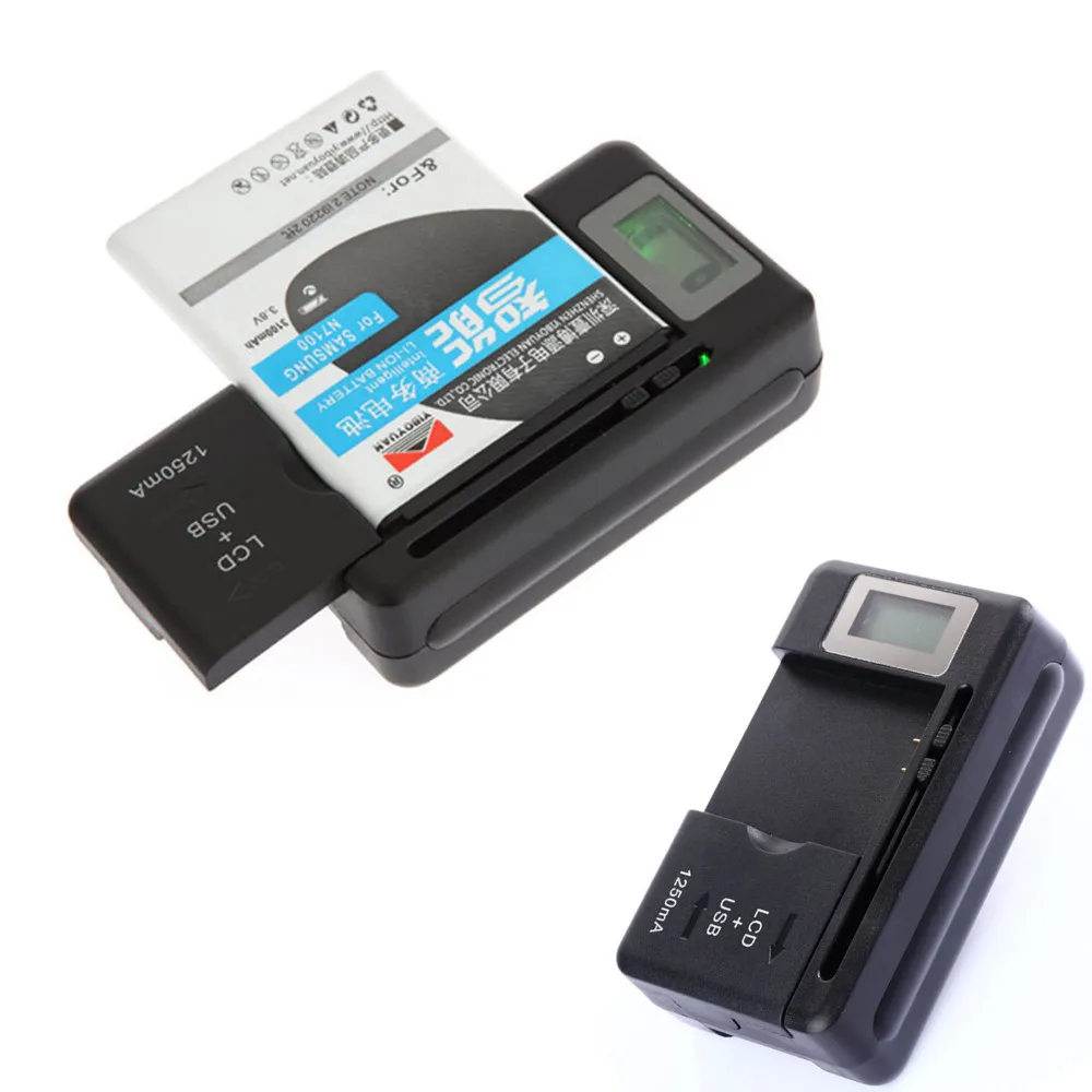 New-Mobile-Battery-Charger-Universal-LCD-Indicator-Screen-USB-Port-Cell ...