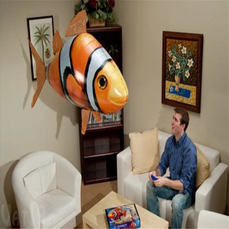 Remote-Control-Inflatable-Flying-Air-Shark-Toy-Fish-Balloons-Nemo-with ...