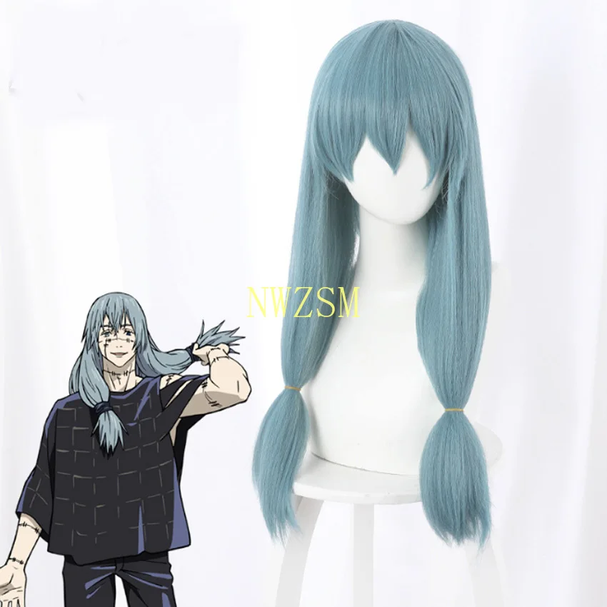 Jujutsu-Kaisen-Mahito-Cosplay-Wig-Blue-Heat-Resistant-Synthetic-Hair ...
