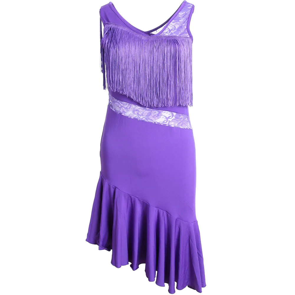 Платье для фламенко с кисточками и двойным v-образным вырезом для ...