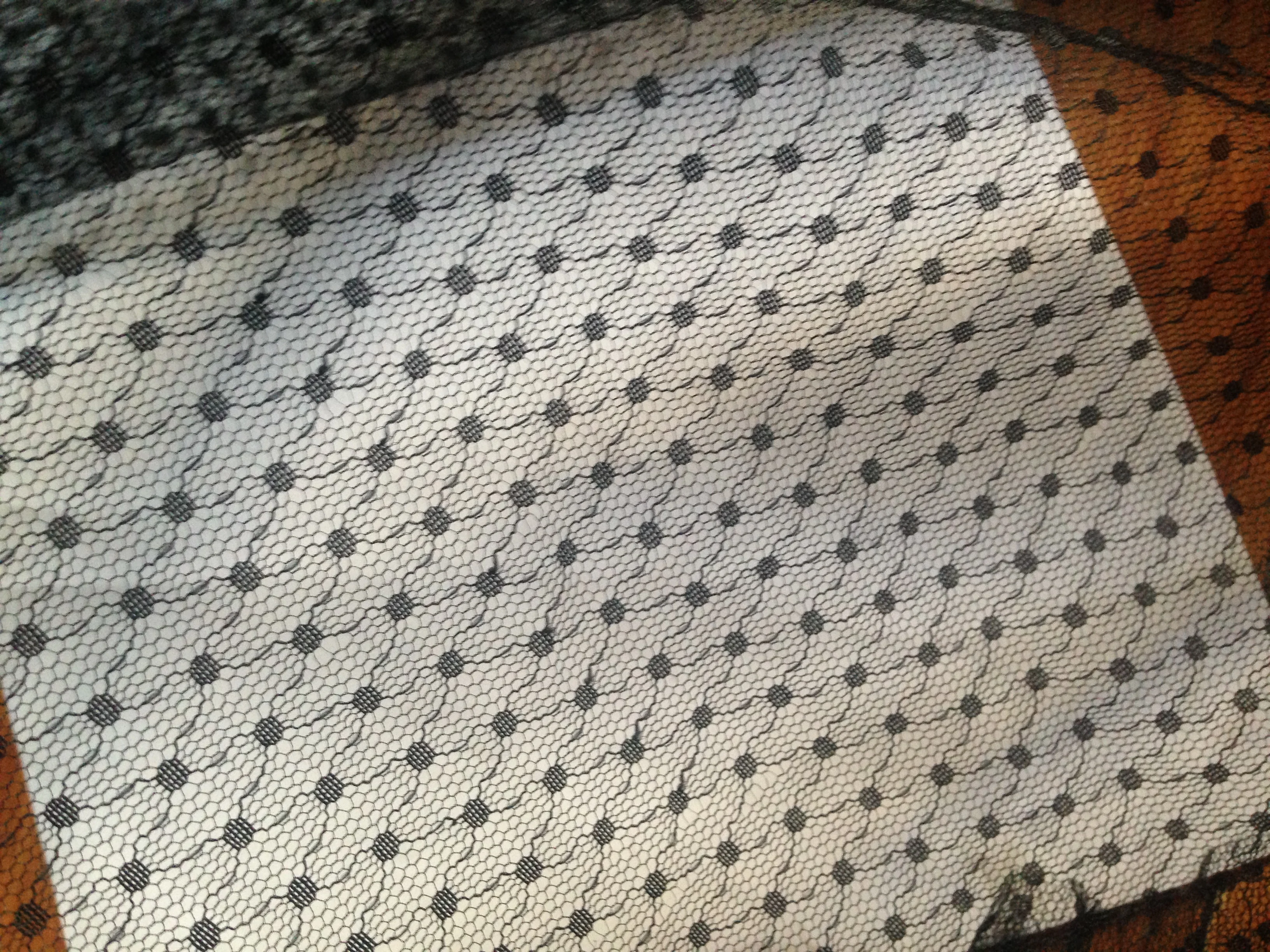 150CM width 3meters/lot black color polka dots non stretch soft fine ...